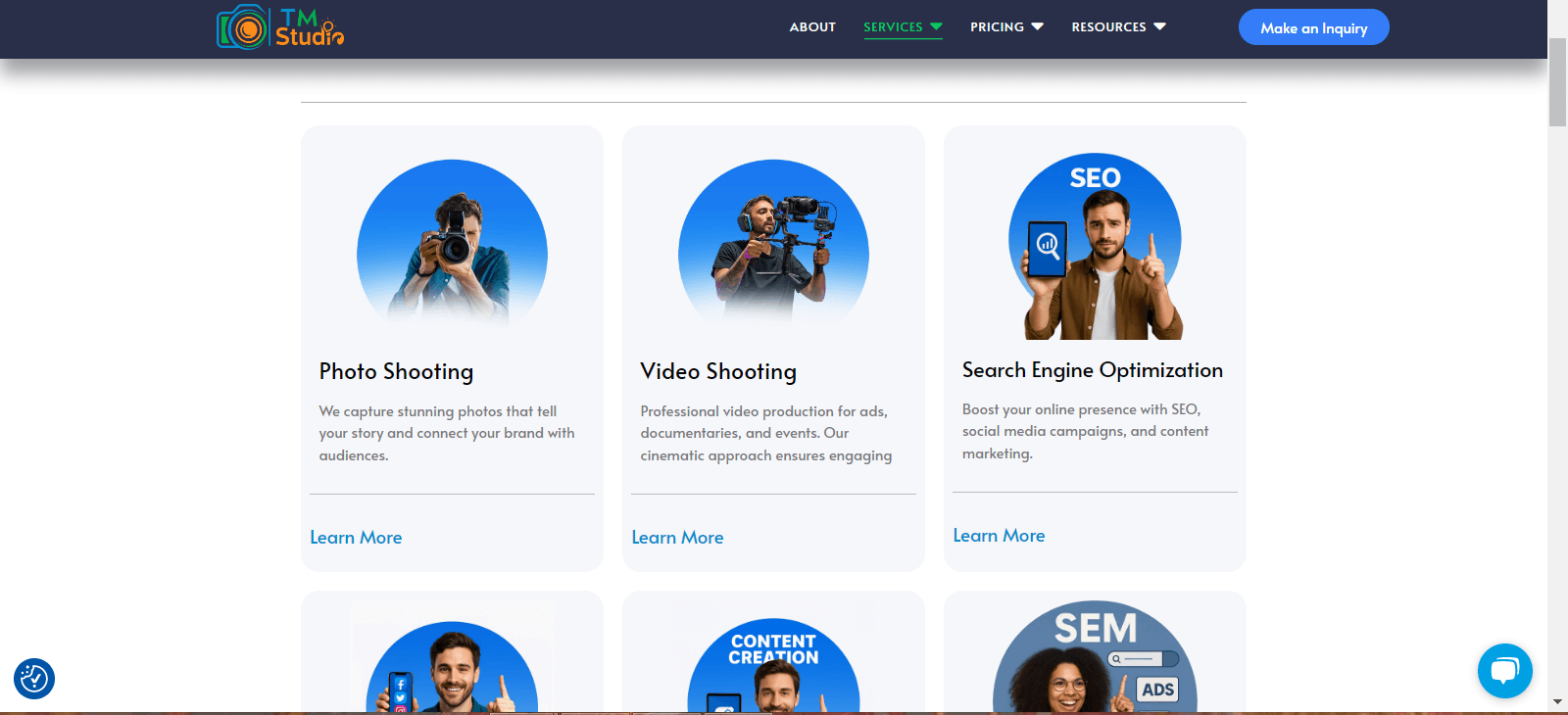 Web Development Case Study: TM Studdio - TM Studio